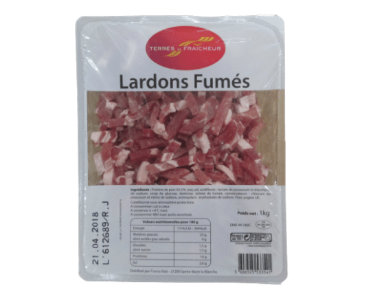 Lardons fumés 1 kg S/A